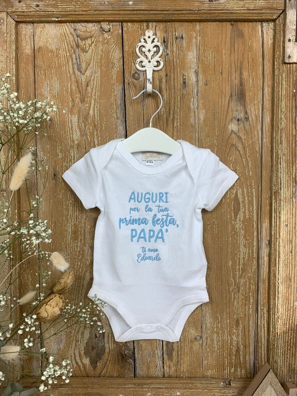 Body ricamato e personalizzato | festa del papà | cucYScuci Riccione
