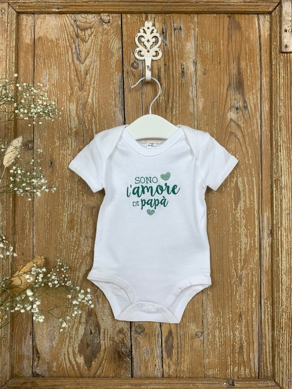 Body neonato ricamato | festa del papà | cucYScuci Riccione