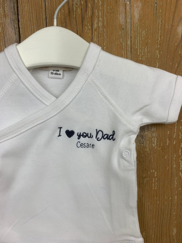 Body per neonato ricamato | festa del papà | cucYScuci Riccione