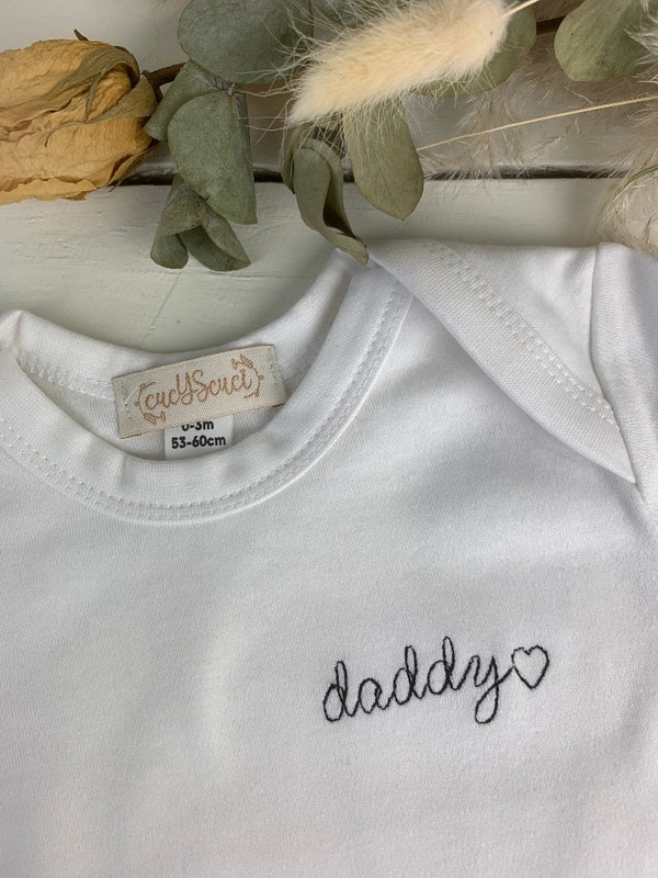 Body ricamato e personalizzato | festa del papà | cucYScuci Riccione