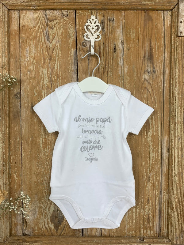 Body ricamato per neonati | Festa del Papà | cucYScuci Riccione