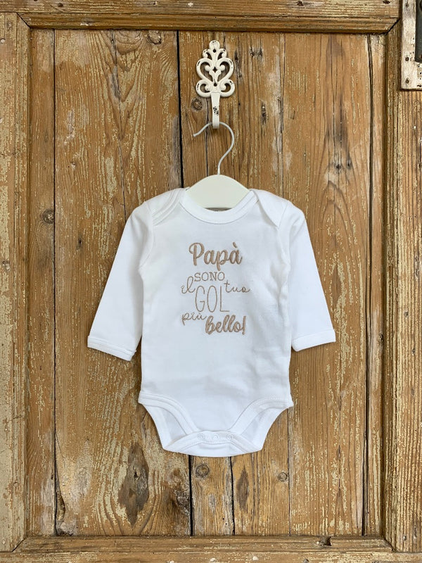 Body neonato ricamato | festa del papà | cucYScuci Riccione