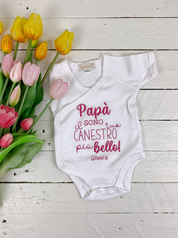 Body ricamato e personalizzato | festa del papà | cucYScuci Riccione