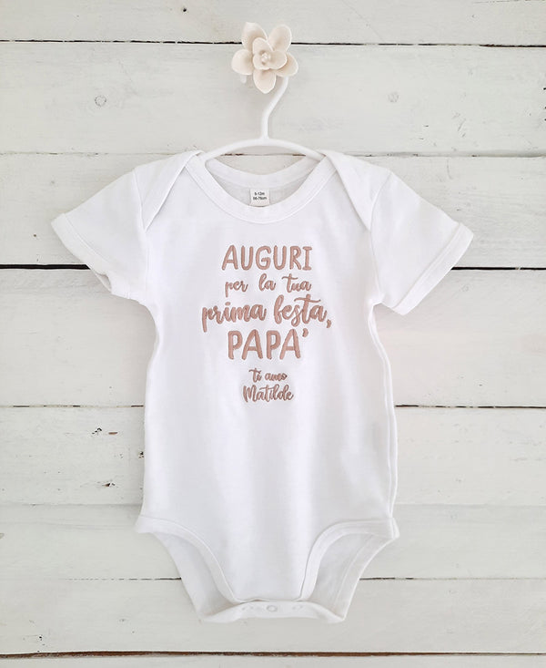 Body ricamato e personalizzato | festa del papà | cucYScuci Riccione