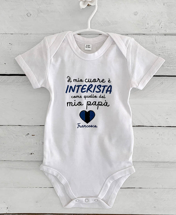 Body ricamato personalizzato | festa del papà | cucYScuci Riccione