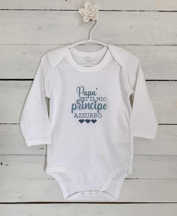 Body neonato ricamato | festa del papà | cucYScuci Riccione