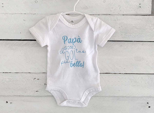 Body neonato ricamato | festa del papà | cucYScuci Riccione