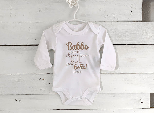 Body neonato ricamato | festa del papà | cucYScuci Riccione